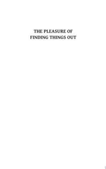 Book "The Pleasure of Finding Things Out" Richard P. Feynman